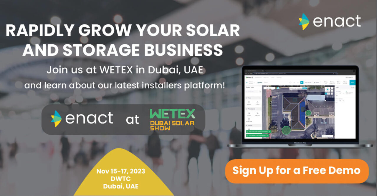 Enact at WETEX 2023 in Dubai: A Spotlight on Solar Energy - ENACT